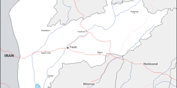Mapa de Farah con nombres y sin nombres