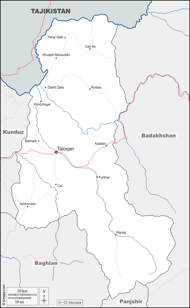 Mapa de Tahar con nombres y sin nombres